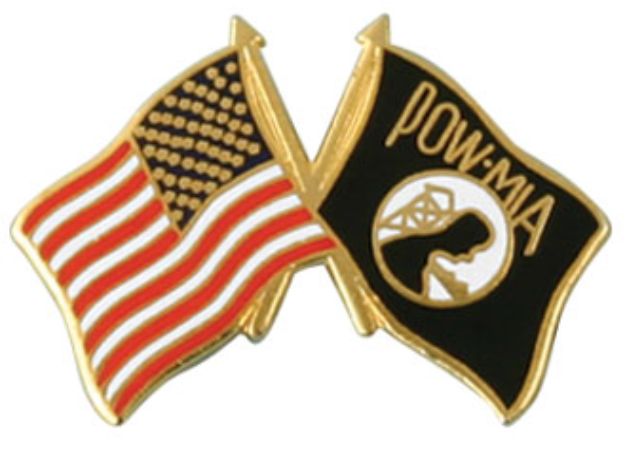 US Flag/POW Flag Pin – PAX River Naval Air Museum Gift Shop