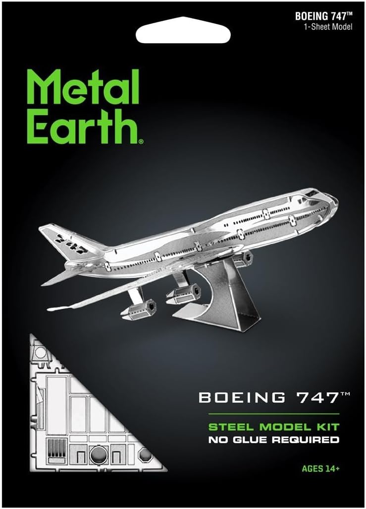Boeing 747 - Metal Earth – PAX River Naval Air Museum Gift Shop