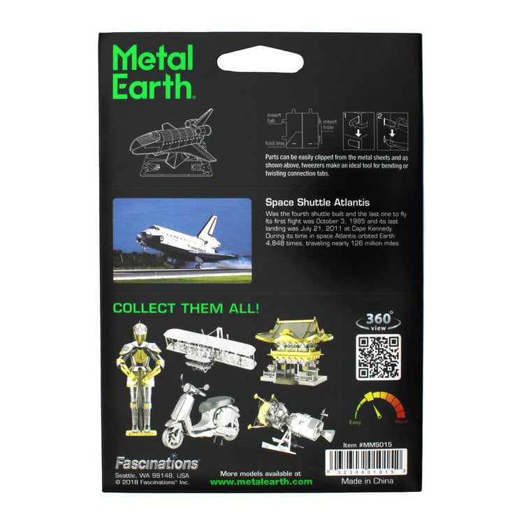 Space Shuttle Atlantis - Metal Earth – PAX River Naval Air Museum Gift Shop