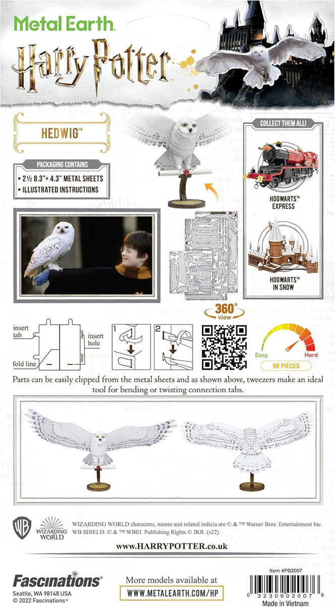 Harry Potter Hedwig - COLOR - Metal Earth – PAX River Naval Air Museum ...