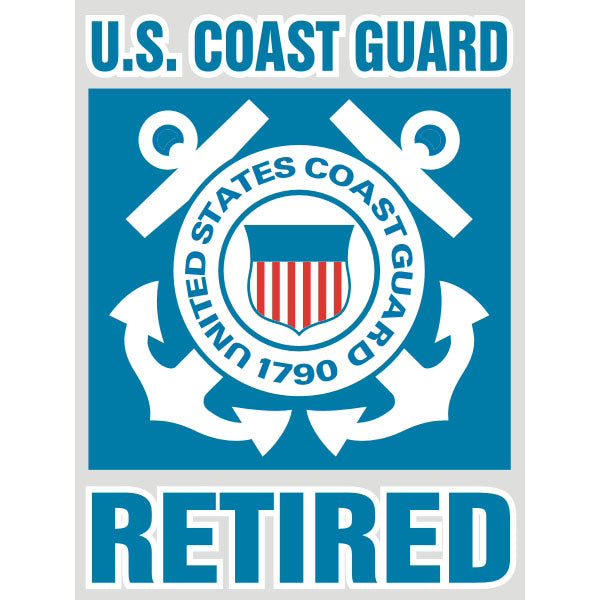 USCG Retired Decal – PAX River Naval Air Museum Gift Shop