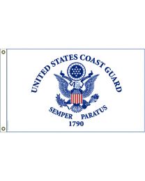 USCG Flag-white : 3 x 5 – PAX River Naval Air Museum Gift Shop