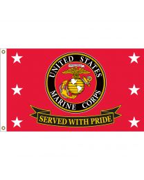 USMC Served with Pride Flag – PAX River Naval Air Museum Gift Shop