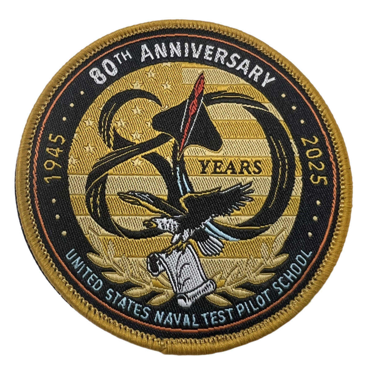 80 Anniversary Velcro TPS Patch – PAX River Naval Air Museum Gift Shop