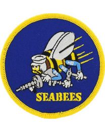 USN Seabees Circle Patch – PAX River Naval Air Museum Gift Shop