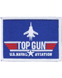 USN Top Gun Rect. Patch – PAX River Naval Air Museum Gift Shop