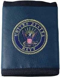 Leather Navy Wallet – PAX River Naval Air Museum Gift Shop