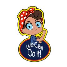 Young Rosie Sticker – PAX River Naval Air Museum Gift Shop
