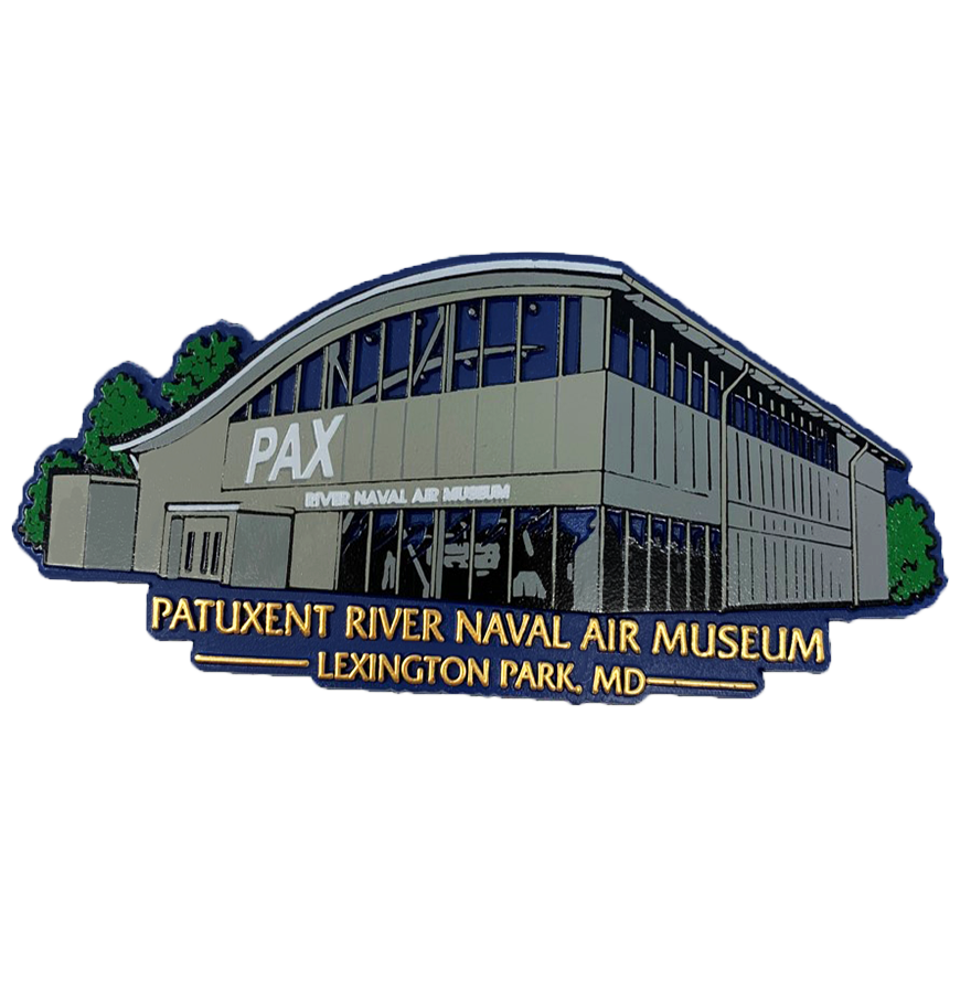 2D Museum Building Magnet – PAX River Naval Air Museum Gift Shop